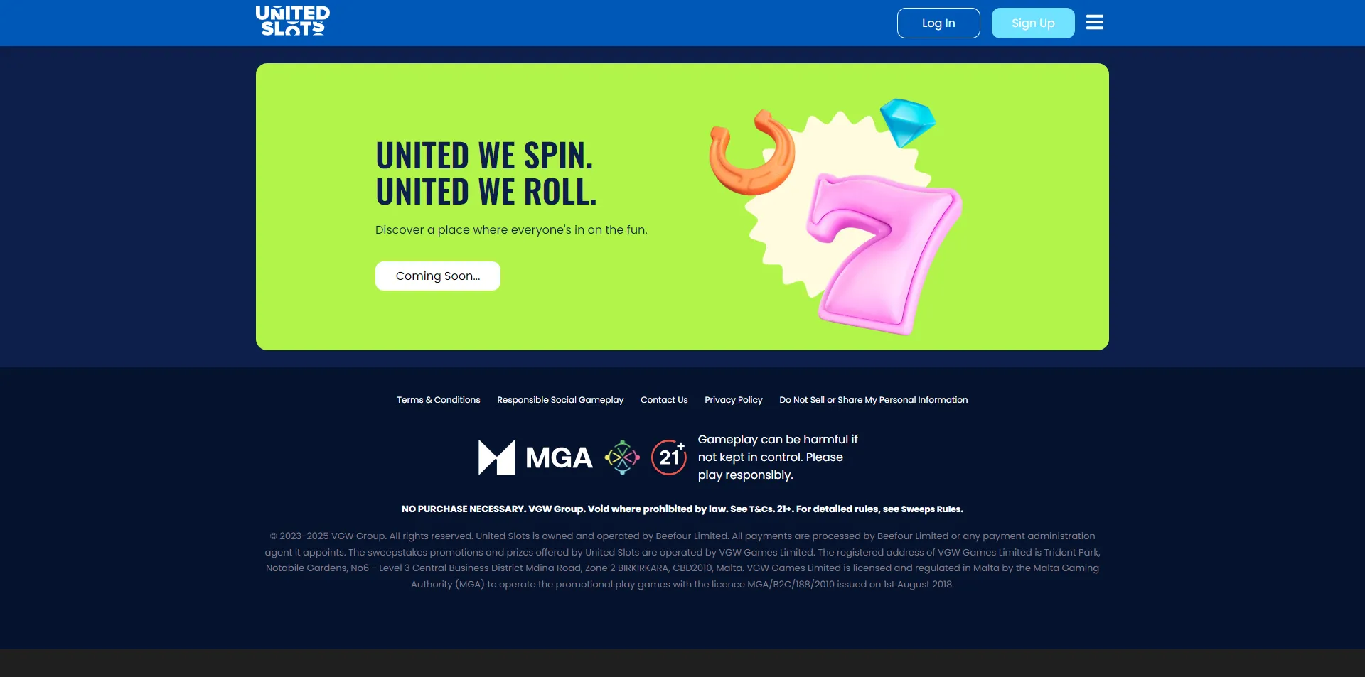 United Slots Casino – New Sweepstakes Casino Coming Soon